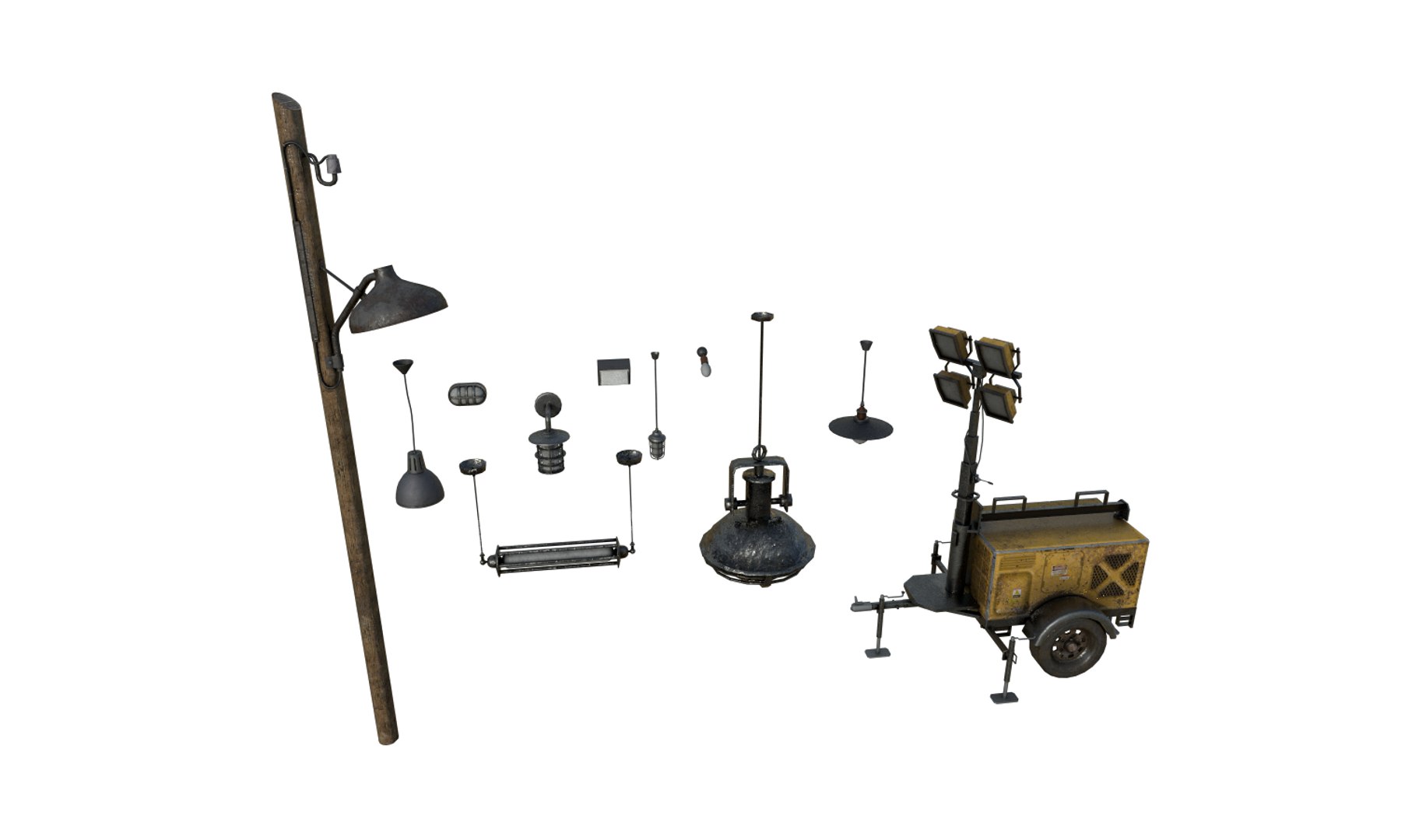 Lights Prop Pack 1 Model - TurboSquid 2094330