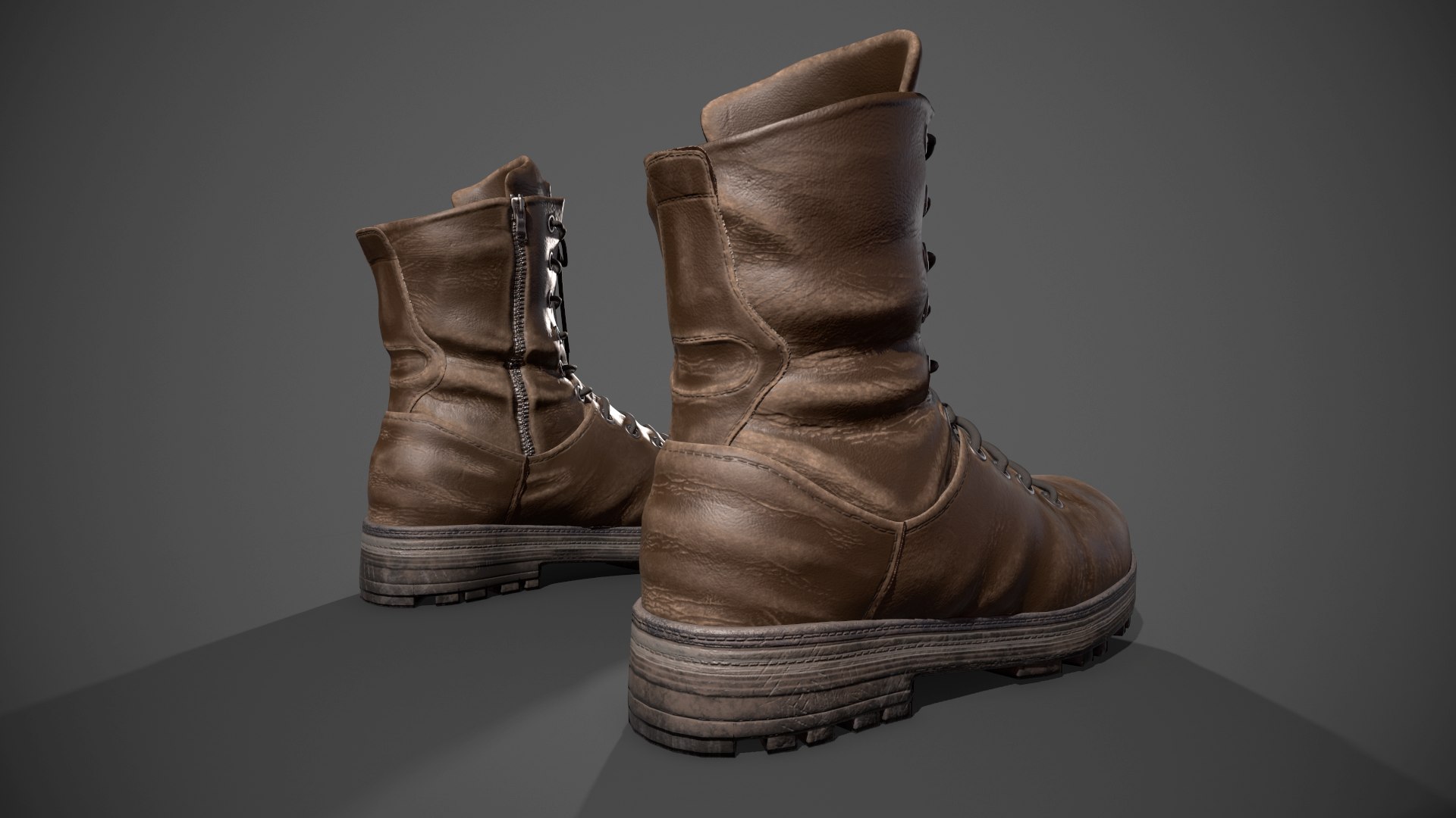 Boots 2 Color Shoe 3D Model - TurboSquid 1407849