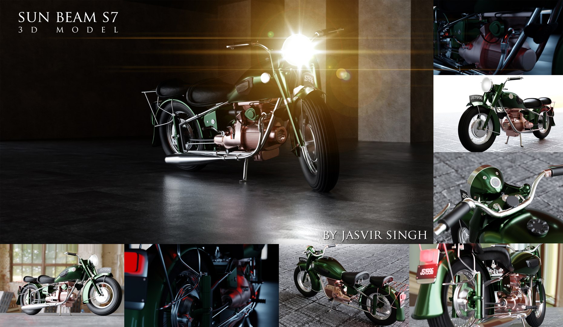 Sunbeam S7 Model - TurboSquid 1392714