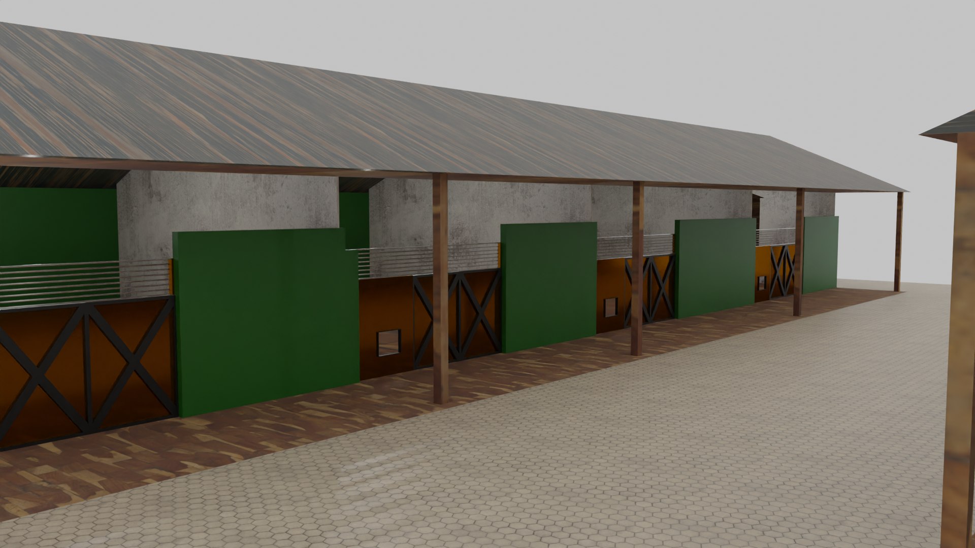Horse Stable 3D Model - TurboSquid 2159156
