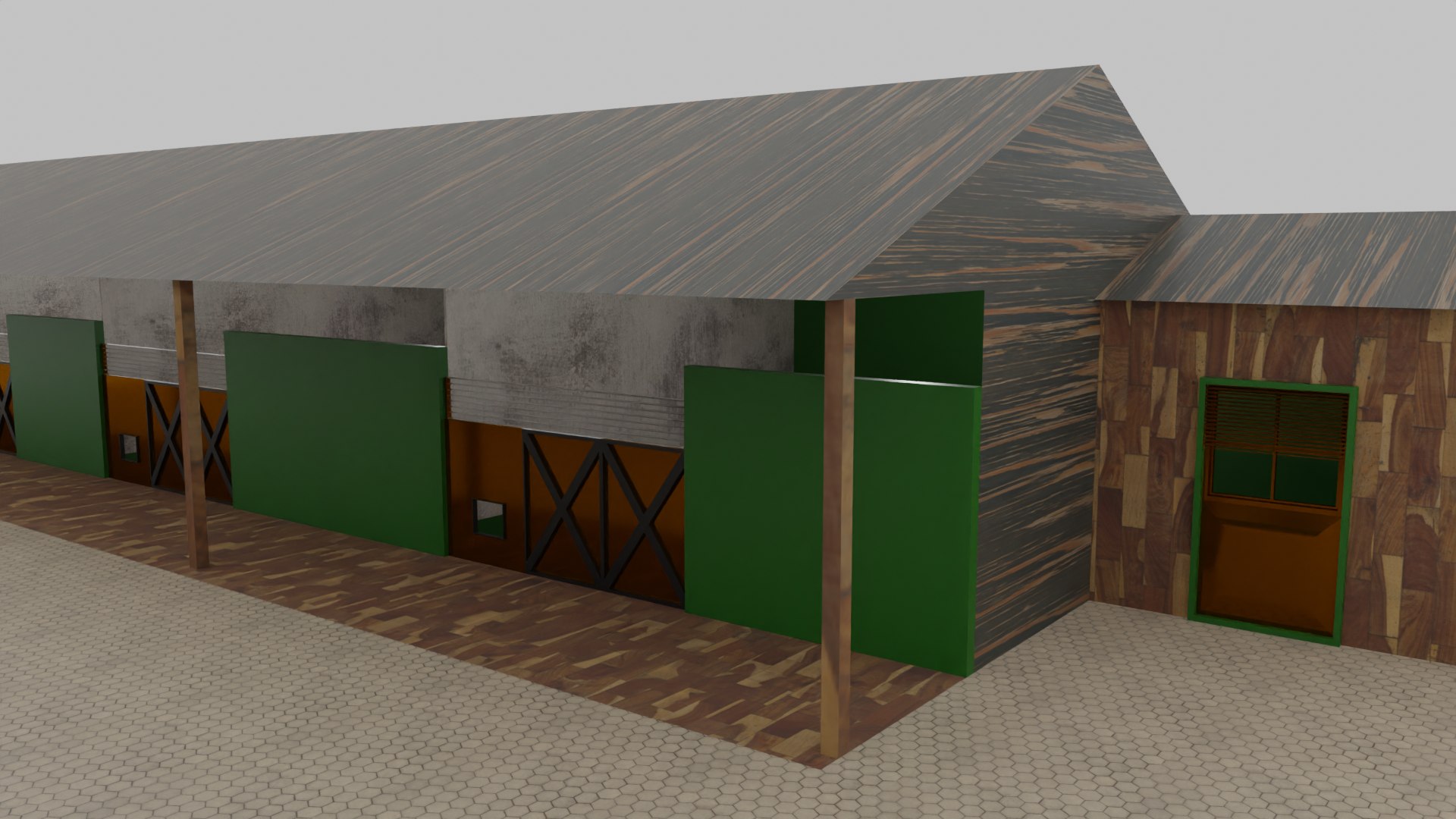 Horse Stable 3D Model - TurboSquid 2159156