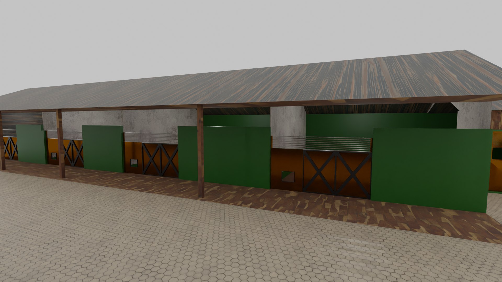 Horse Stable 3D Model - TurboSquid 2159156