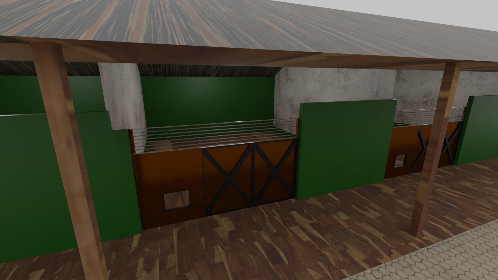 Horse Stable 3D Model - TurboSquid 2159156