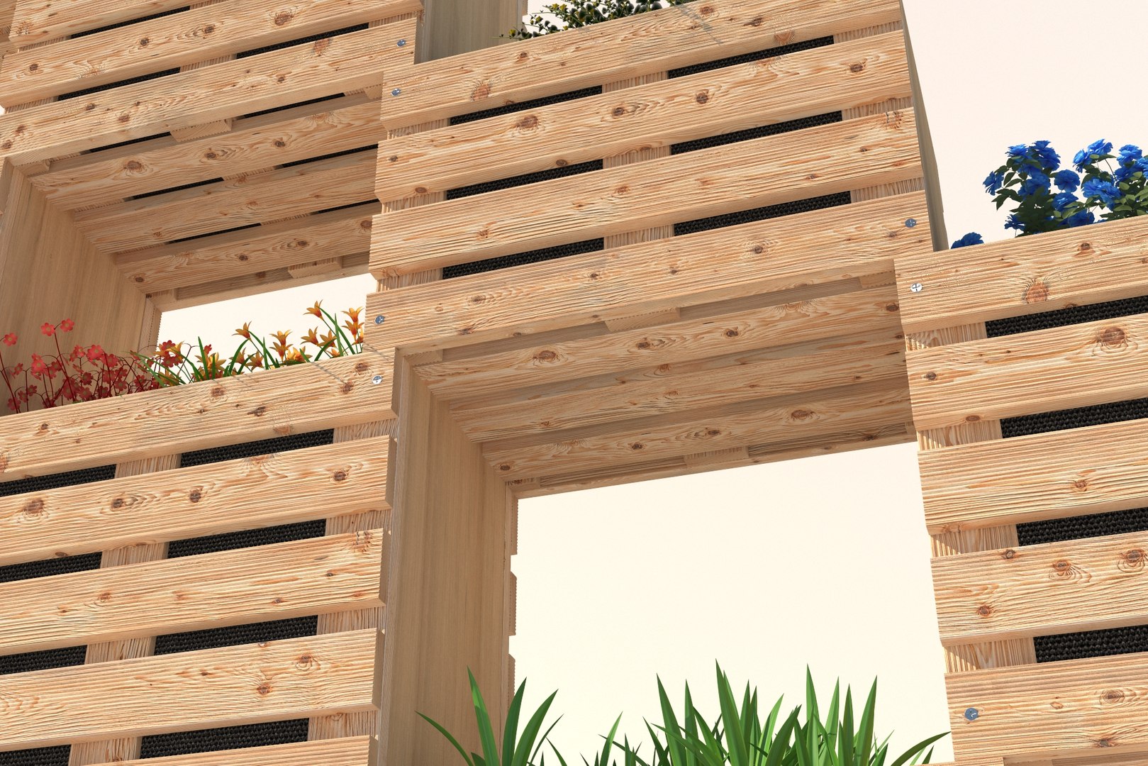 Modular Wall Planter 3D - TurboSquid 1168302