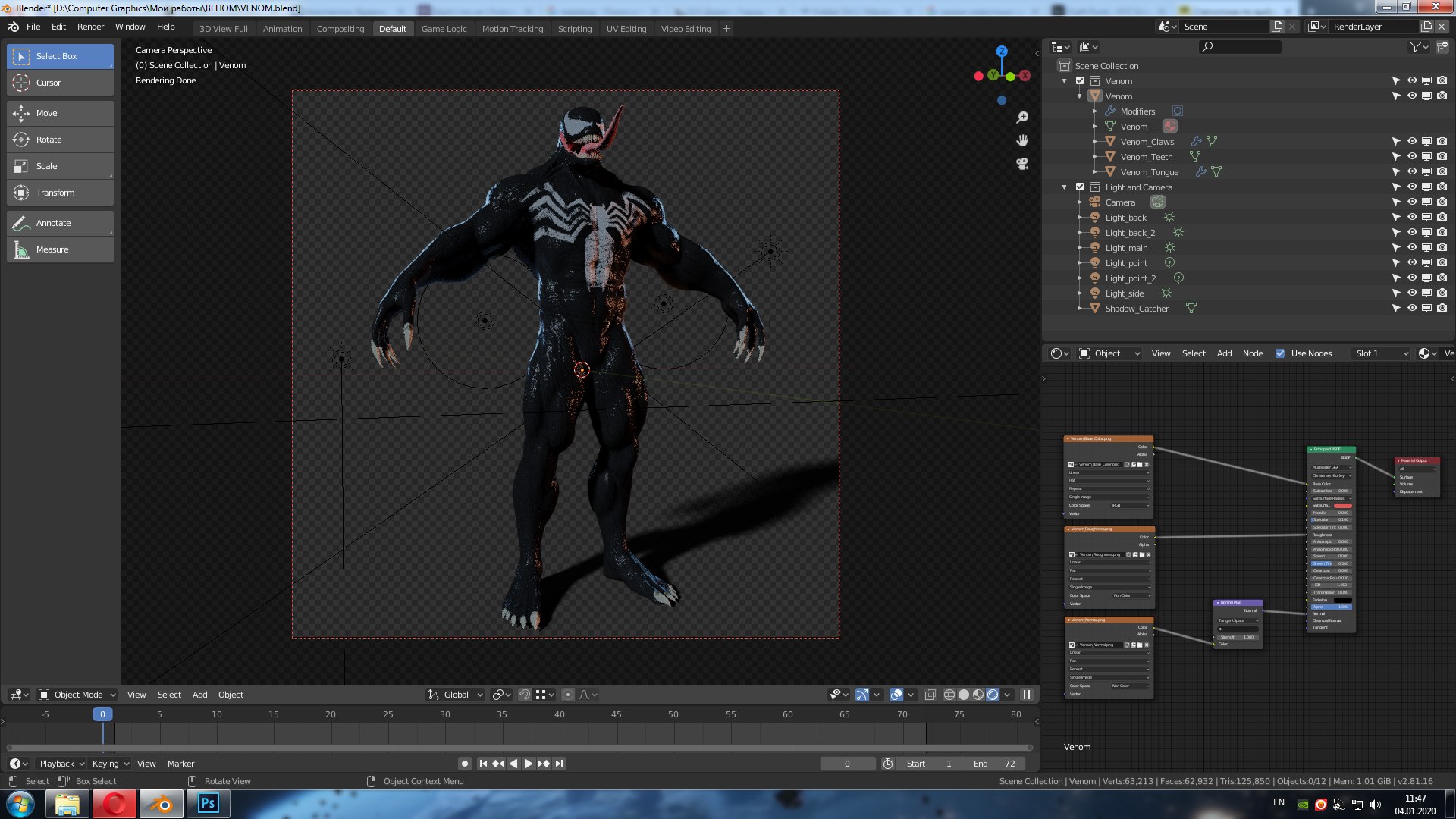 3D venom marvel character - TurboSquid 1380750