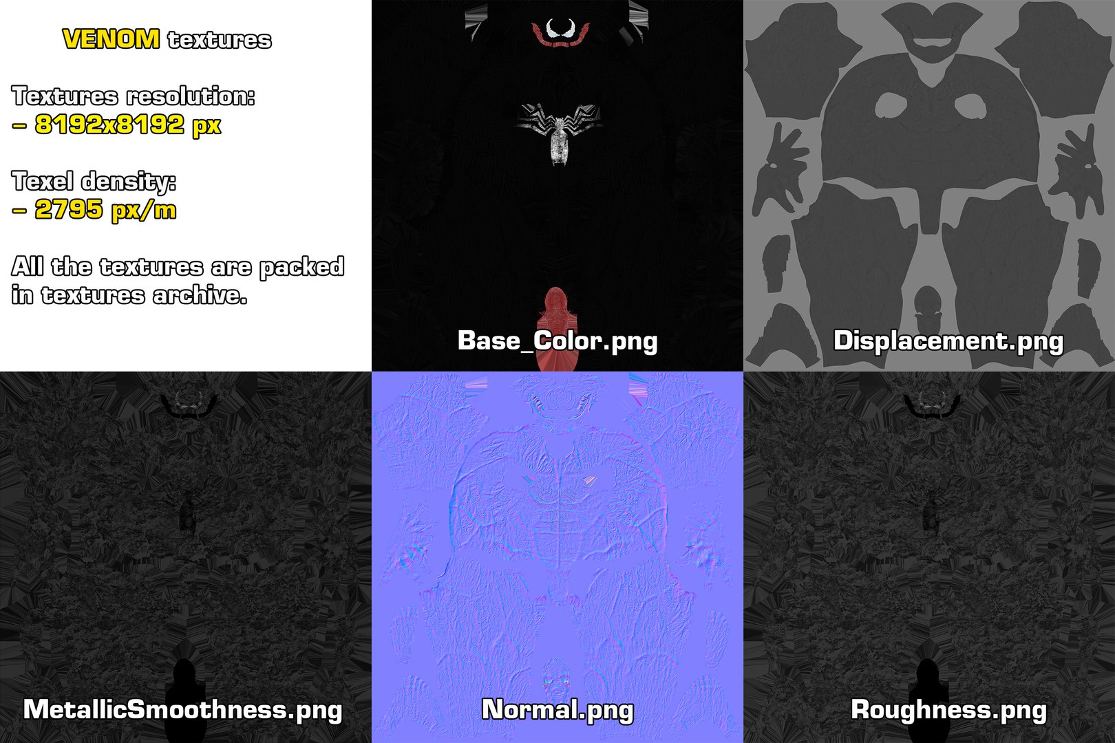 3D venom marvel character - TurboSquid 1380750