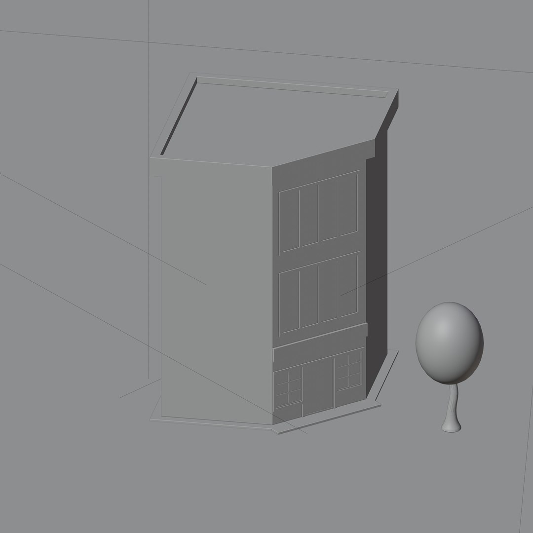 Cartoon Building 3D Model - TurboSquid 2248260