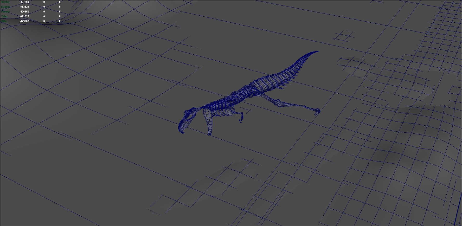 Skeleton Fossil Model - TurboSquid 1793890