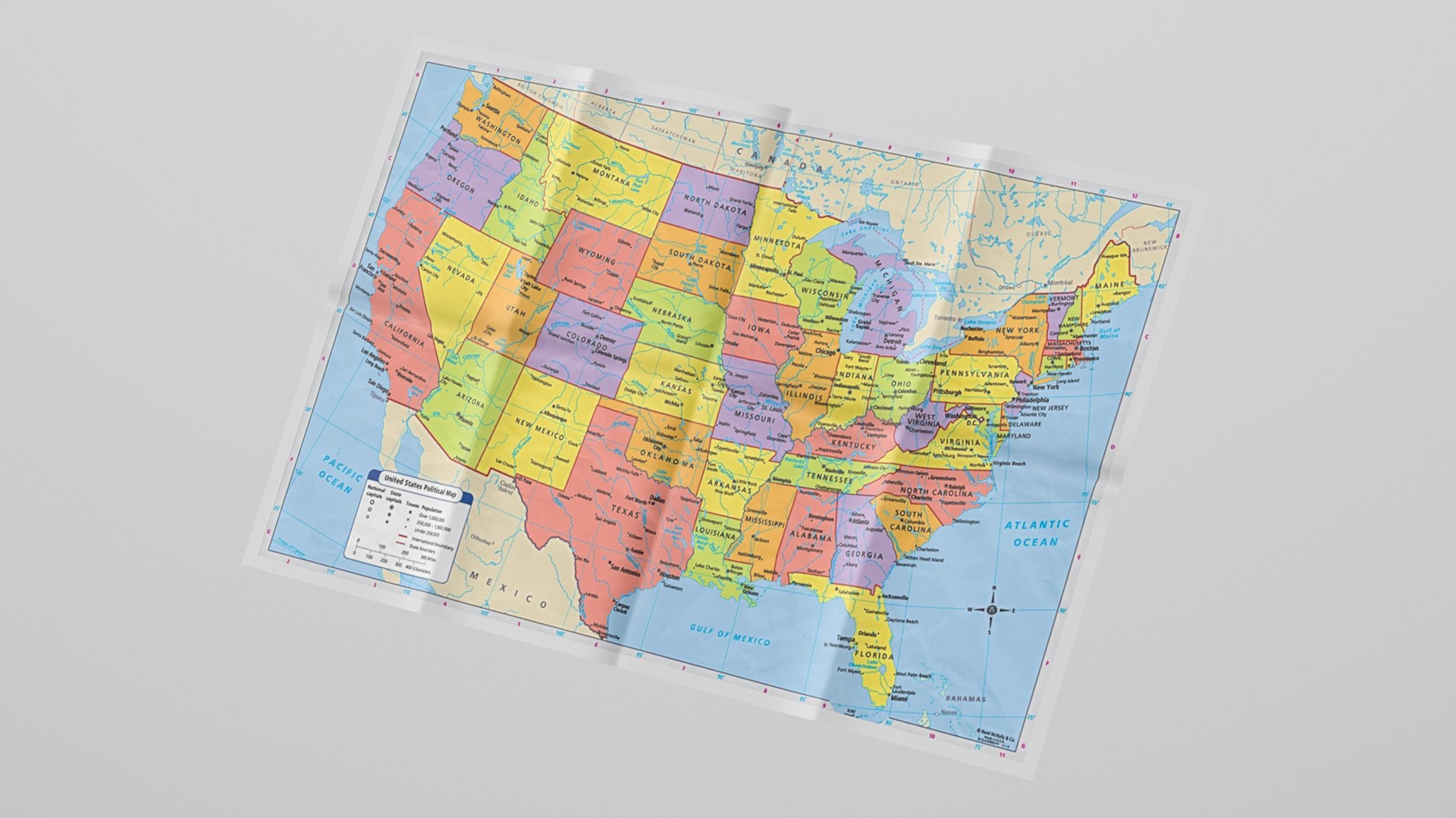 3D USA Map - TurboSquid 1861939