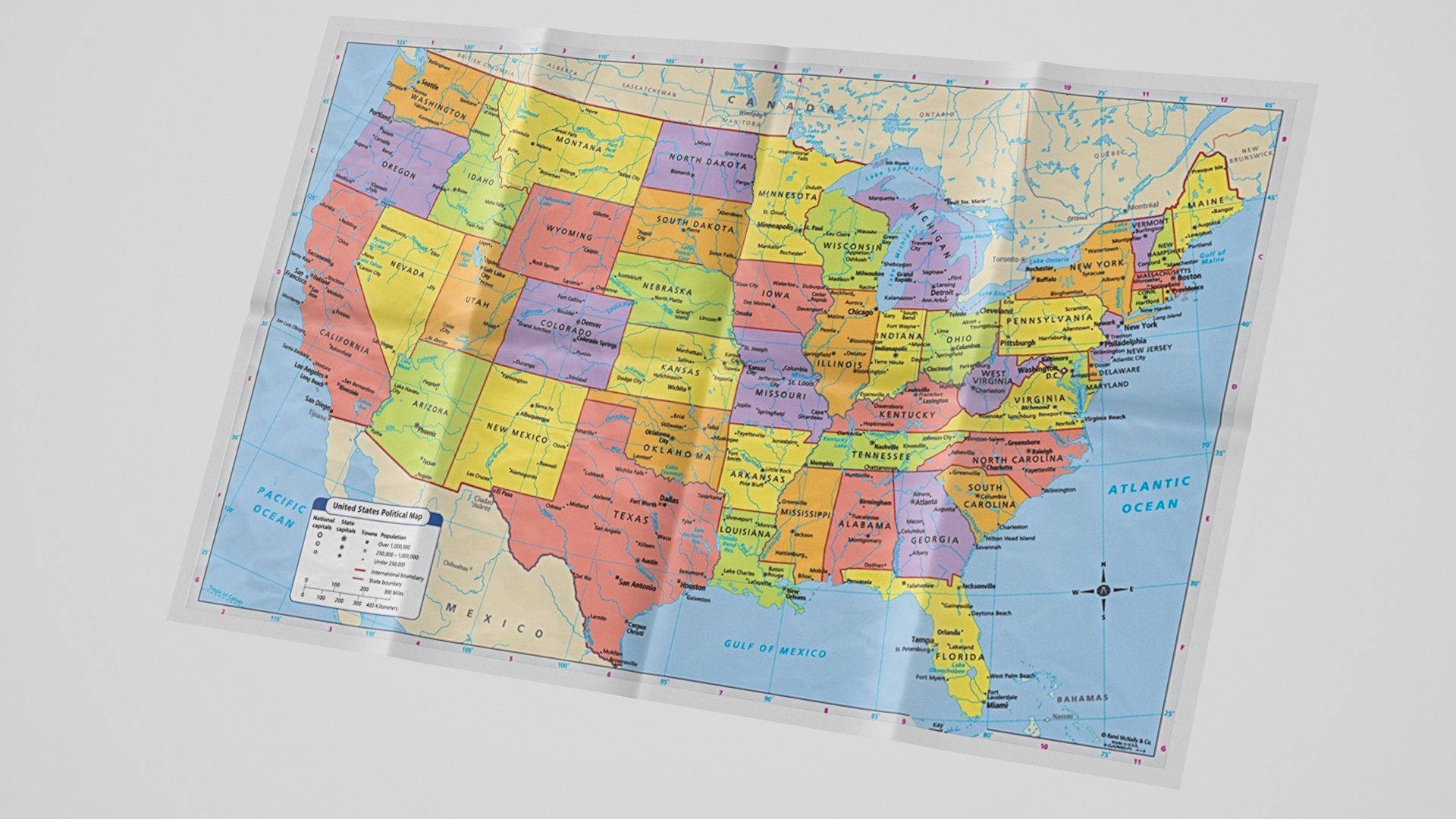 3D USA Map - TurboSquid 1861939