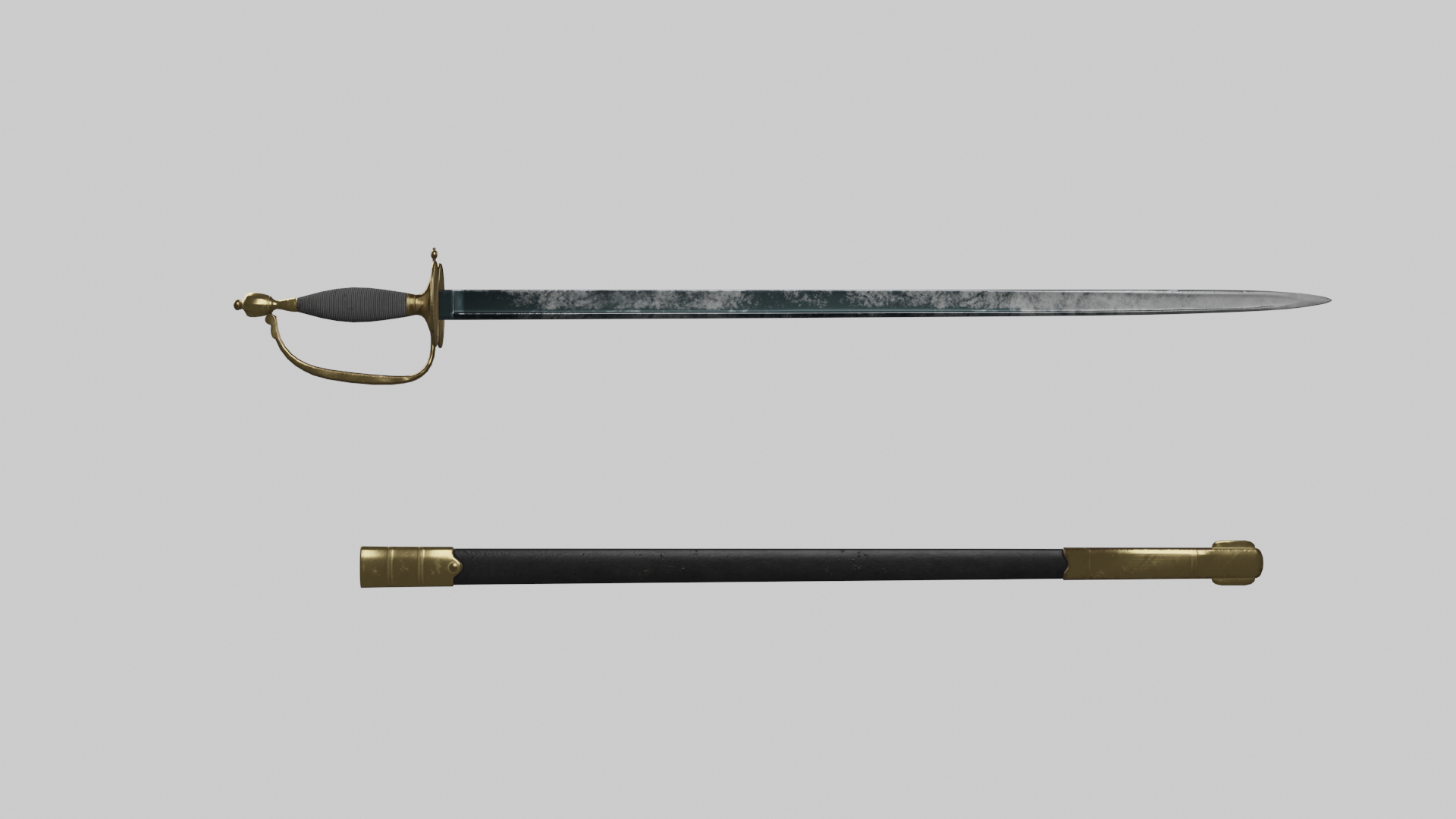 Spadroon e bainha do oficial de 1796 Modelo 3D - TurboSquid 1749754