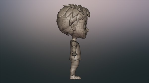 Cartoon boy character model - TurboSquid 1680872