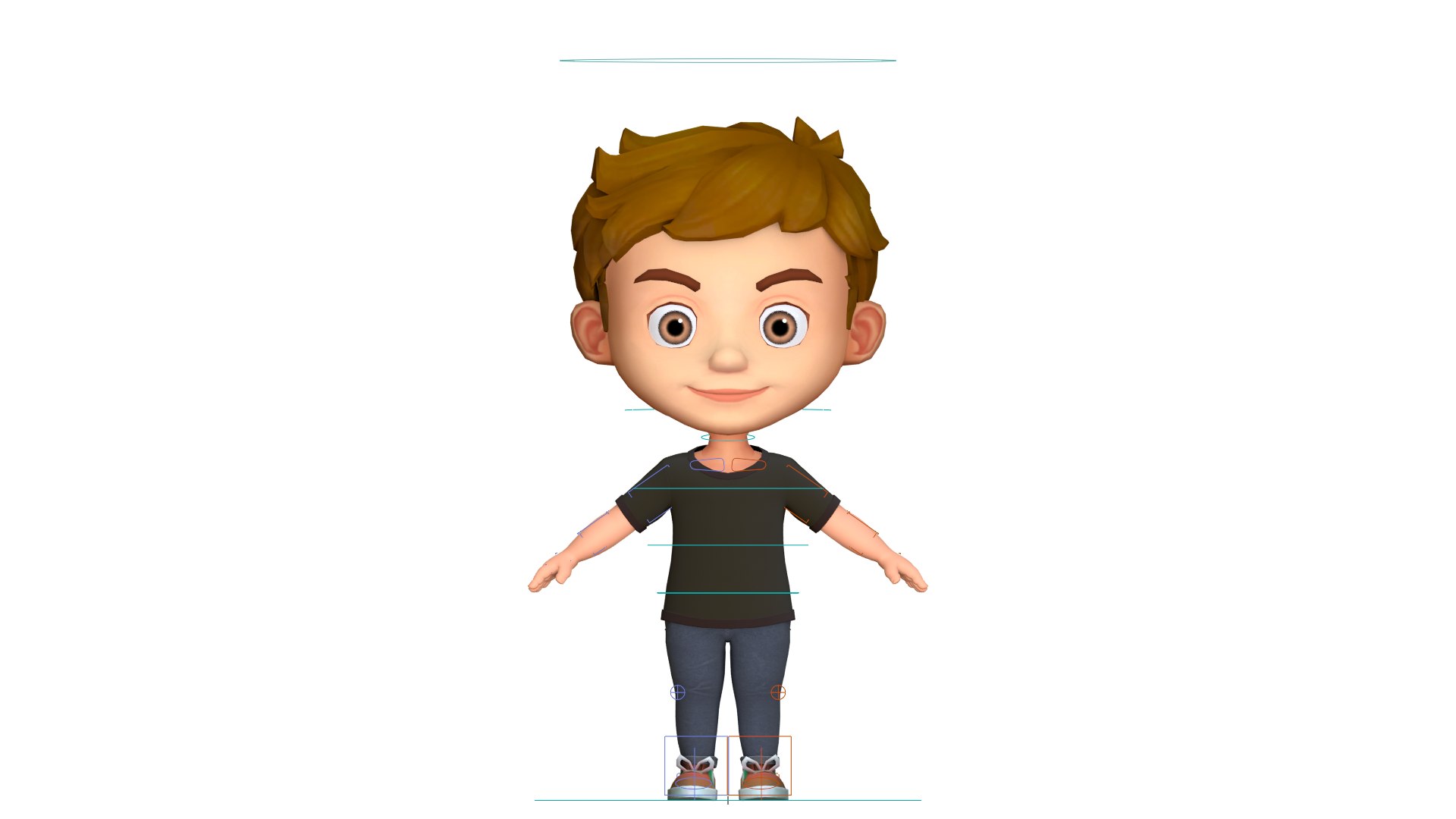 Cartoon Boy Character Model - TurboSquid 1680872