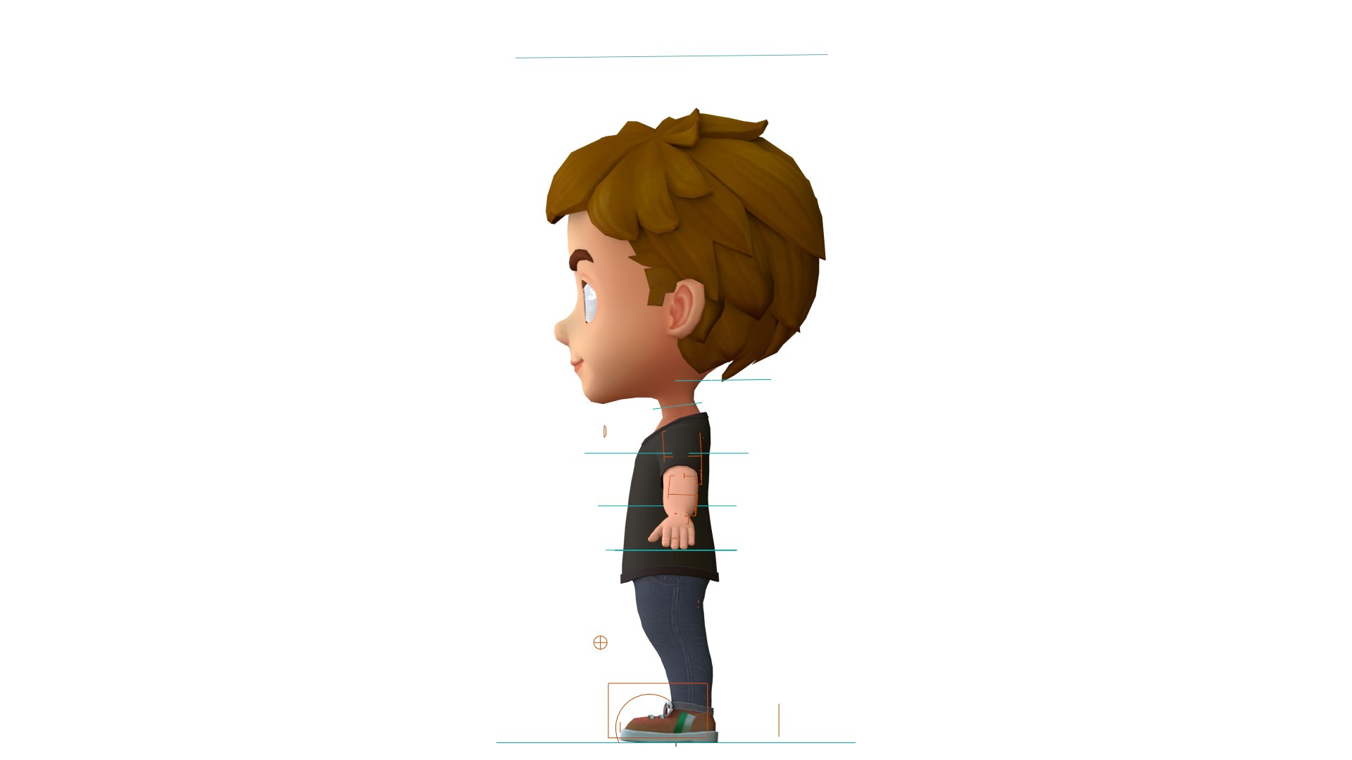 Cartoon Boy Character Model - TurboSquid 1680872