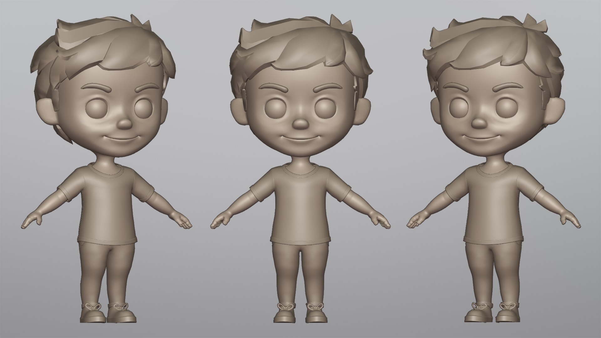 Cartoon Boy Character Model - TurboSquid 1680872