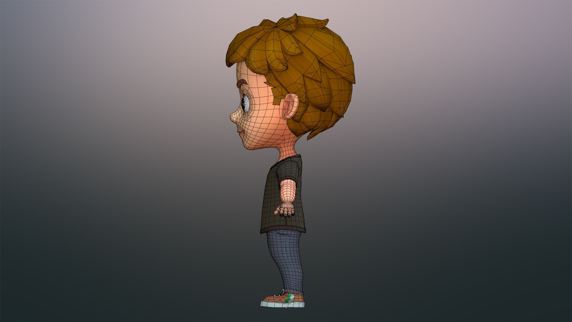 Cartoon Boy Character Model - TurboSquid 1680872