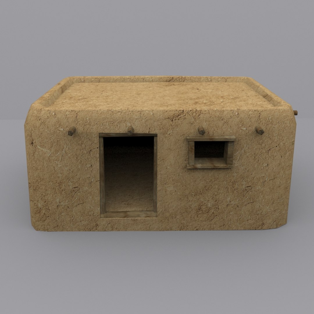 3d 3ds House Clay