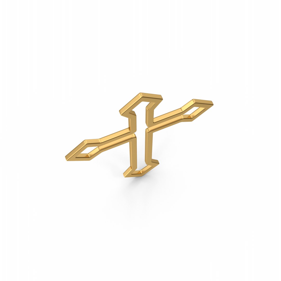 3D Gold Christian Cross Model - TurboSquid 2177281