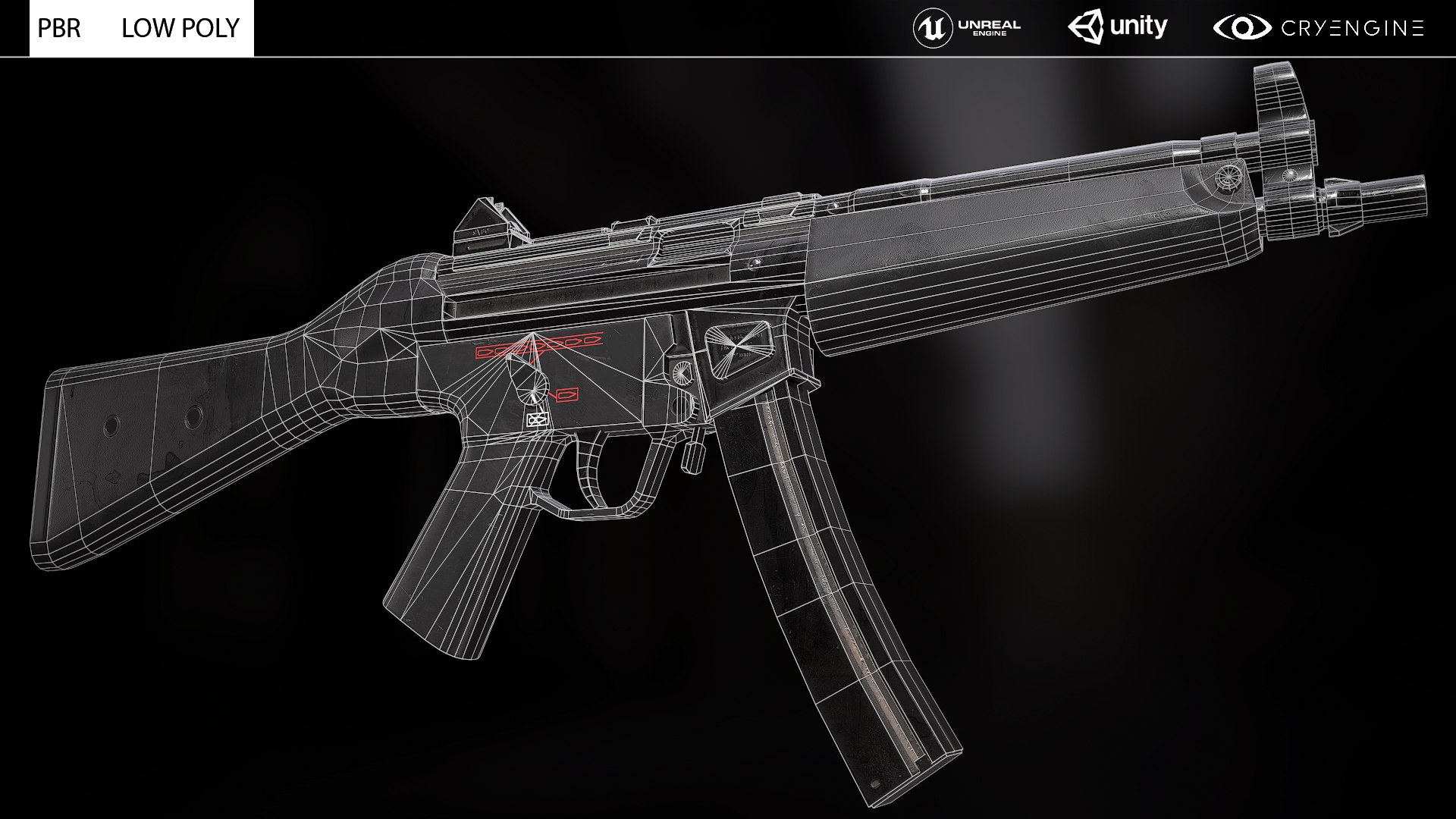 3D Mp5a2 Pbr 5 Ready - TurboSquid 1533333