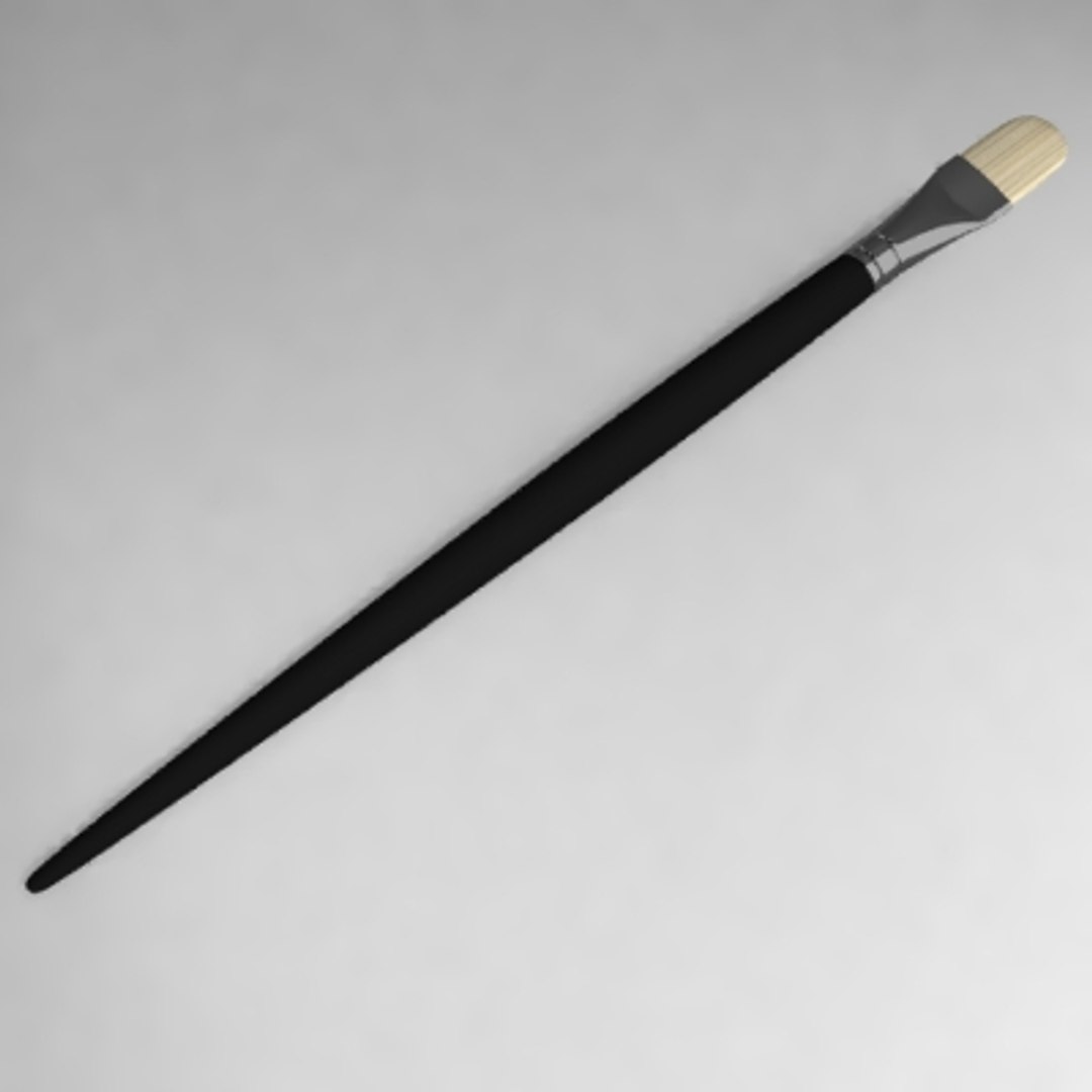 3d model of paint brush