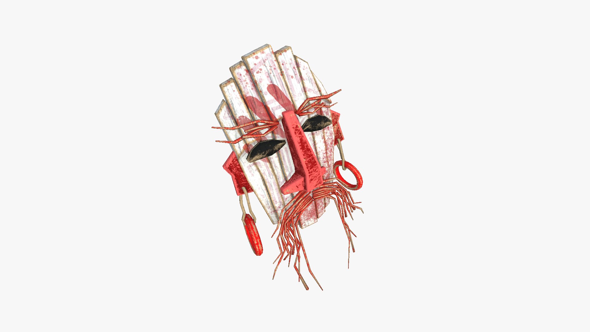 Tribal Mask G07 White Bloody - Costume Character Design 3D - TurboSquid ...