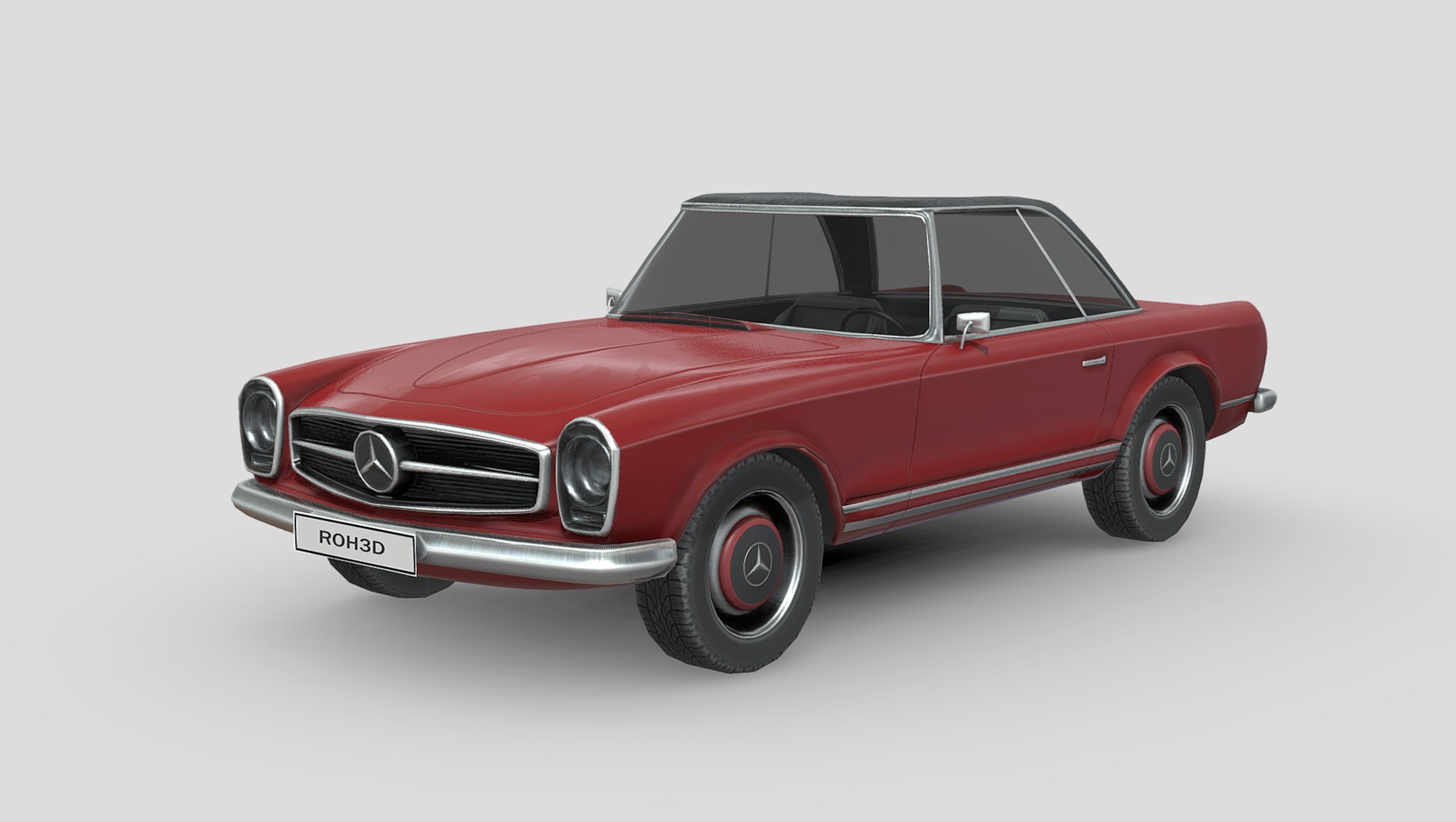 3D MercedesBenz W113 1963 Model - TurboSquid 2373077