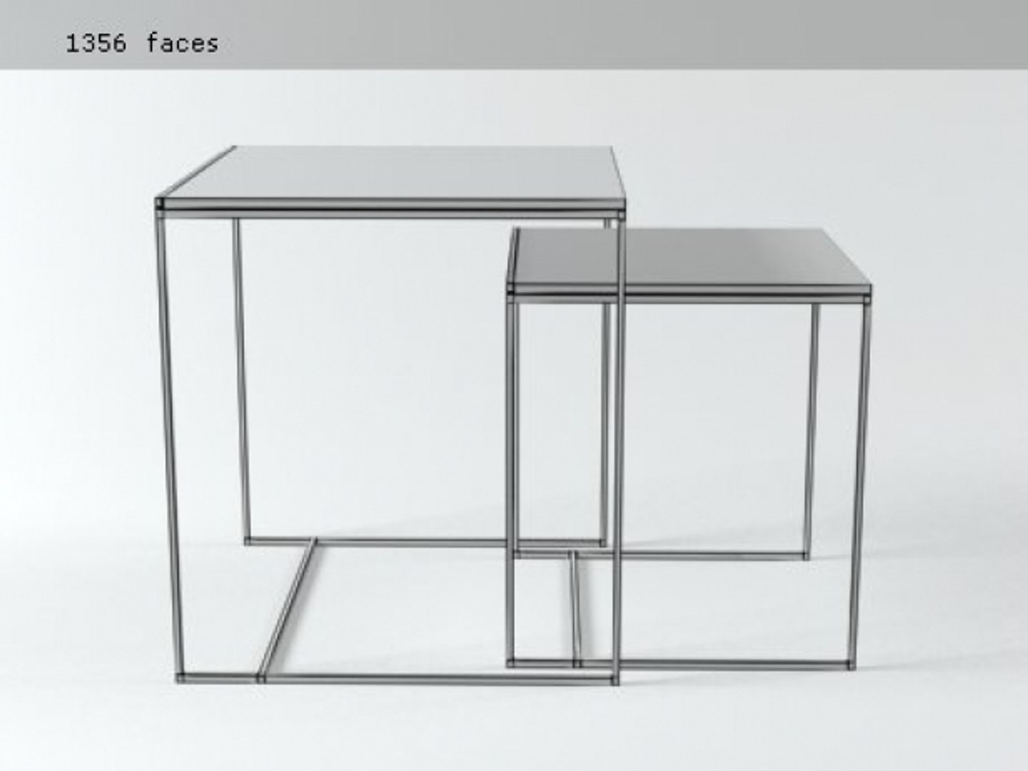 Cube tables model - TurboSquid 1180596