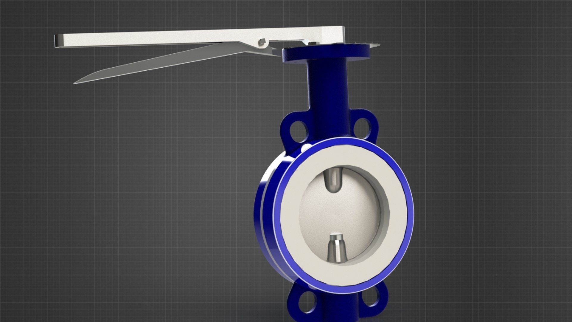 3D Butterfly Valve - TurboSquid 1660020