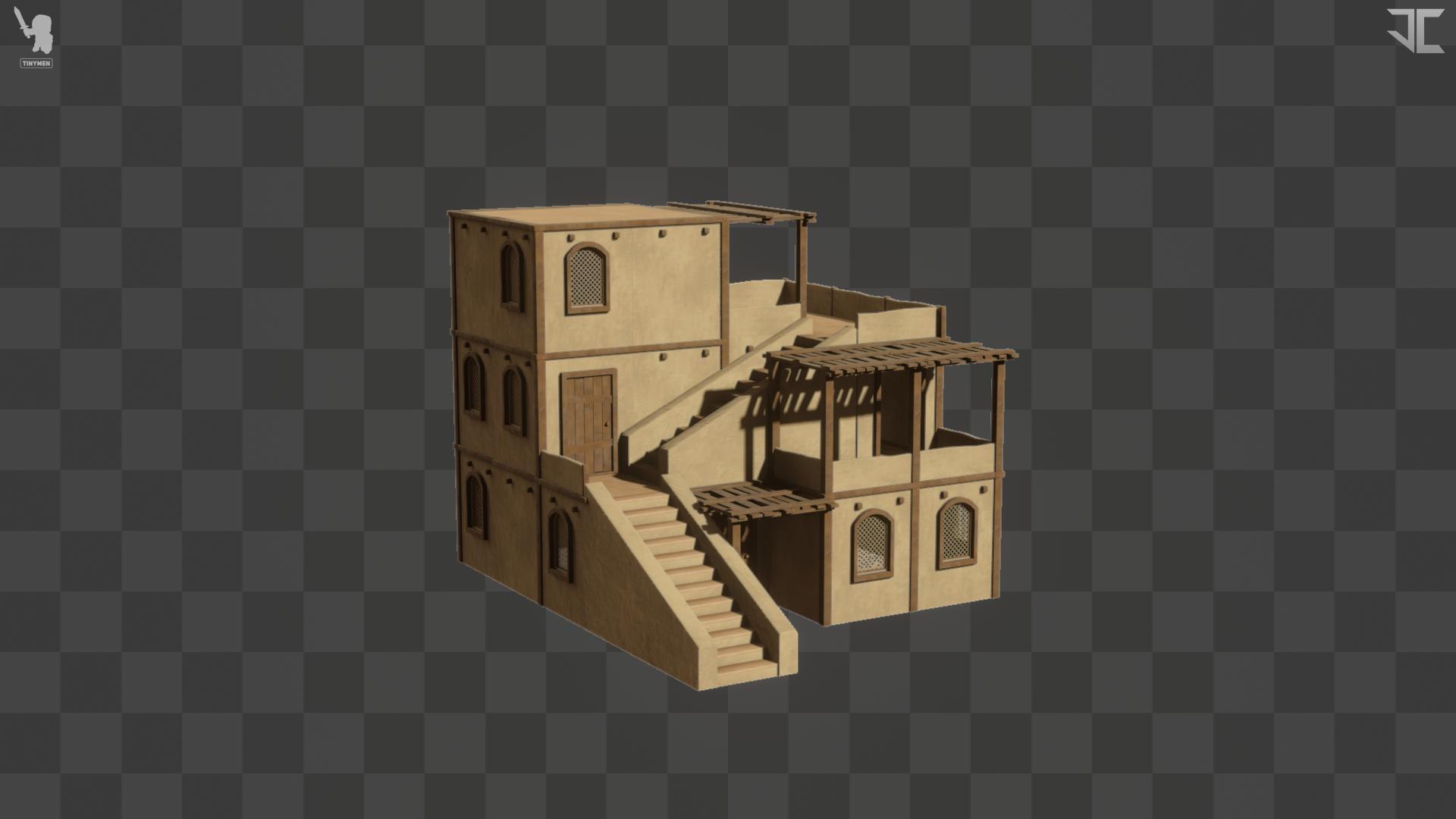 3D Asset Pack Vol 3 - Modular Desert Building - TurboSquid 2123194