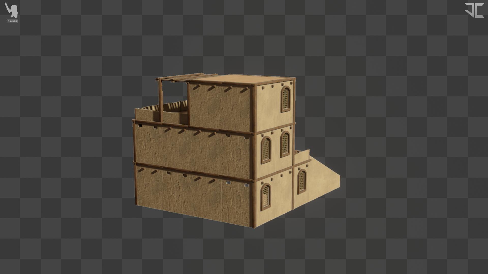 3D Asset Pack Vol 3 - Modular Desert Building - TurboSquid 2123194