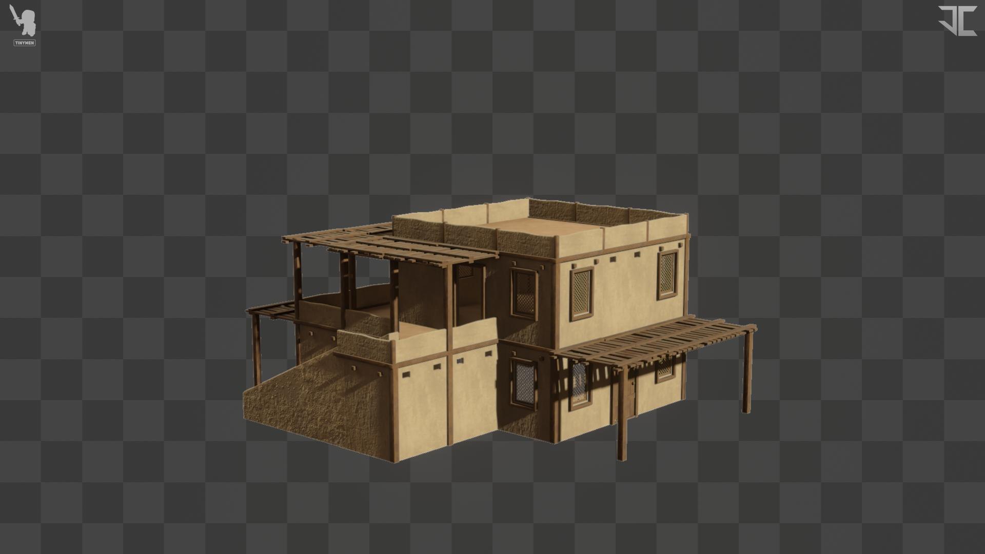 3D Asset Pack Vol 3 - Modular Desert Building - TurboSquid 2123194