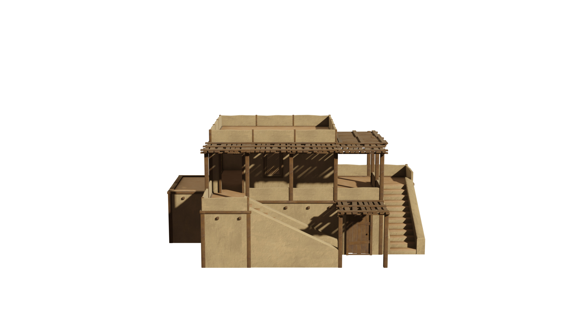 3D Asset Pack Vol 3 - Modular Desert Building - TurboSquid 2123194