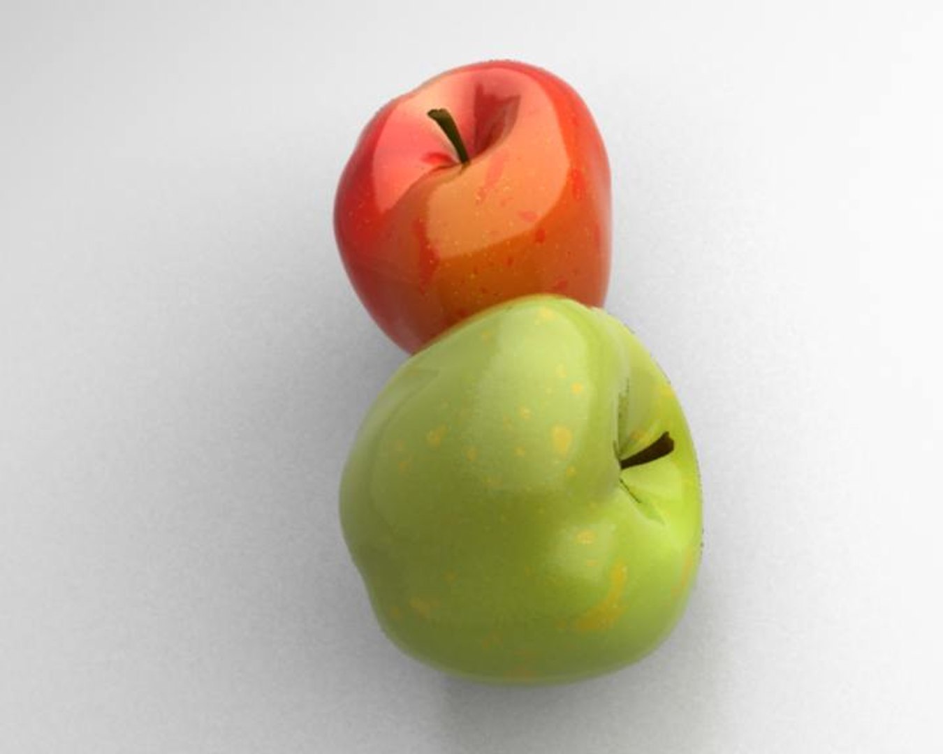 Photo-realistic Apples 3d Max