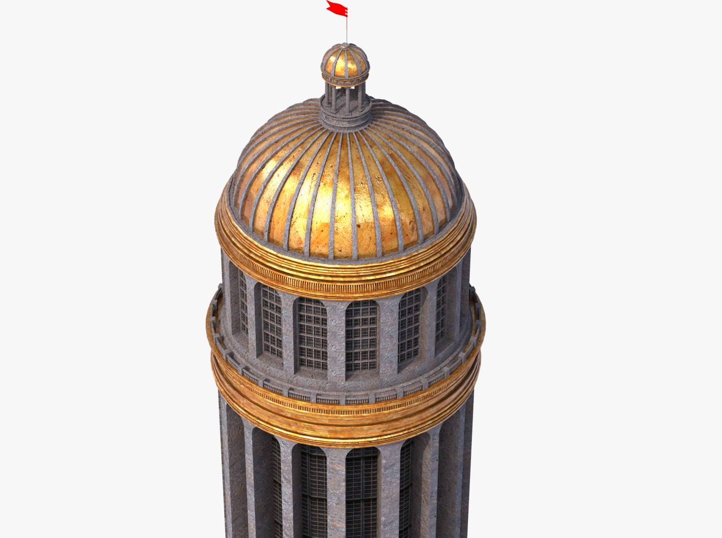 Fantasy Dome Tower 3D Model - TurboSquid 1946652