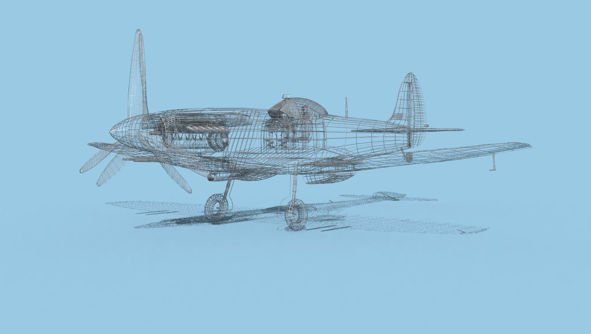 Supermarine Spitfire Mk XXIV V02 3D Model - TurboSquid 1926333