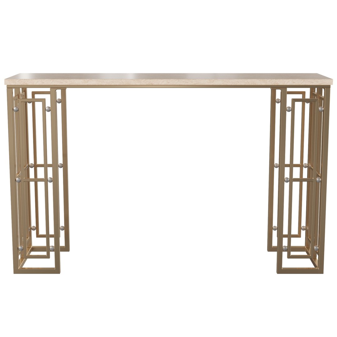3D Modern Rectangular Console Table - TurboSquid 1842635