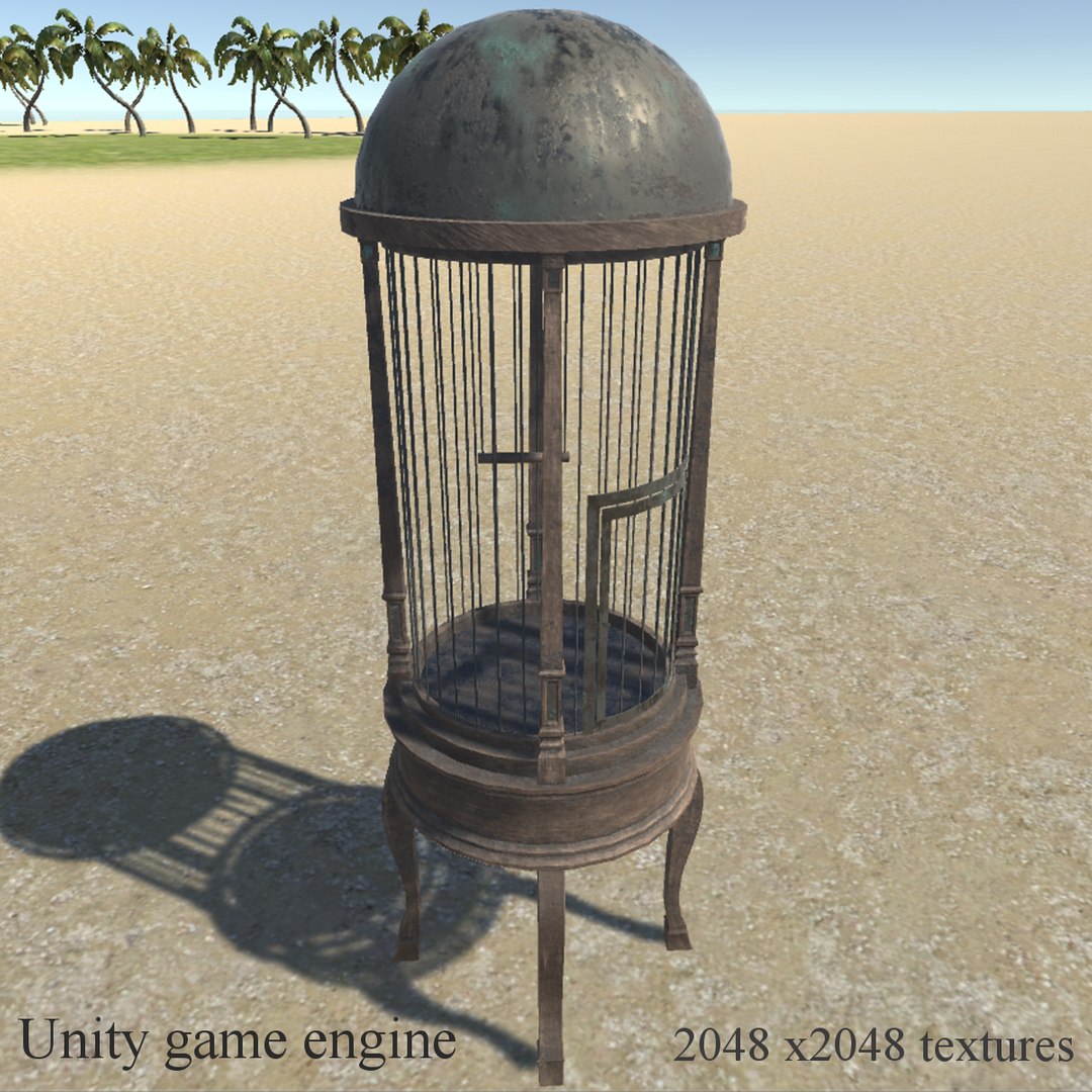 Old Birdcage 3d Model