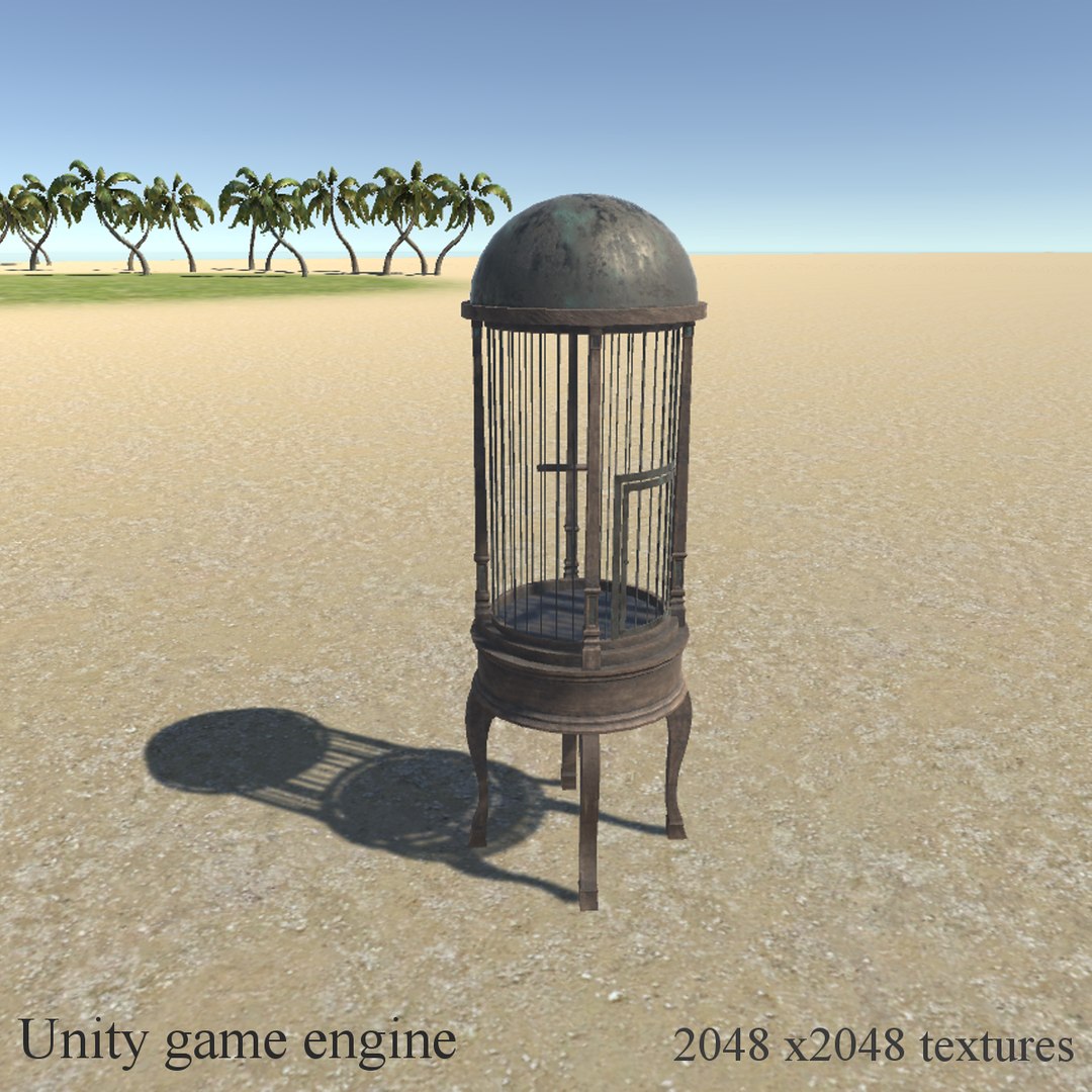 Old Birdcage 3d Model