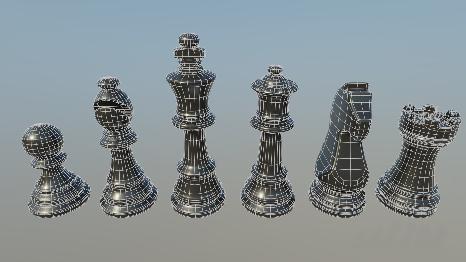 Classic Chess Set Model - TurboSquid 1445321