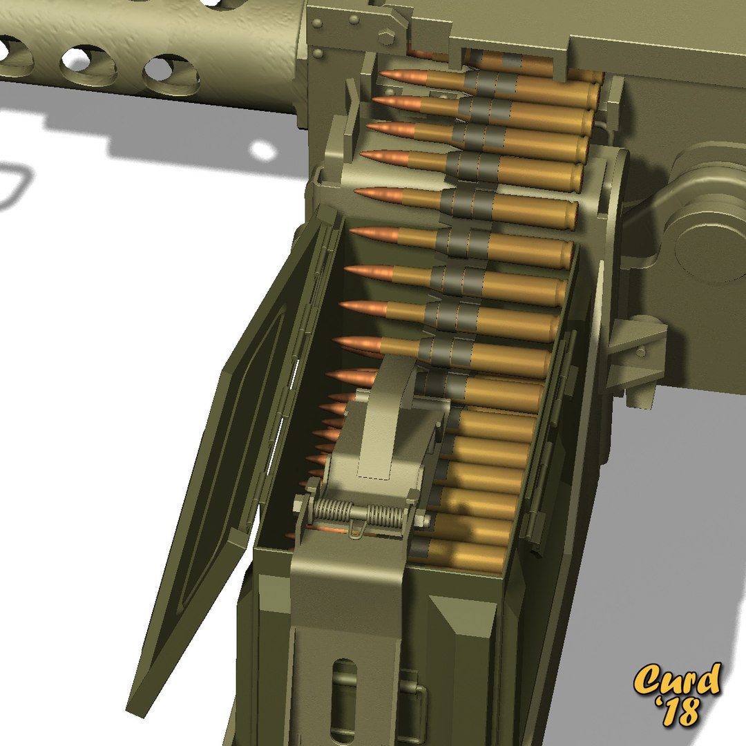 3D M2 50 Machine Gun - TurboSquid 1335251