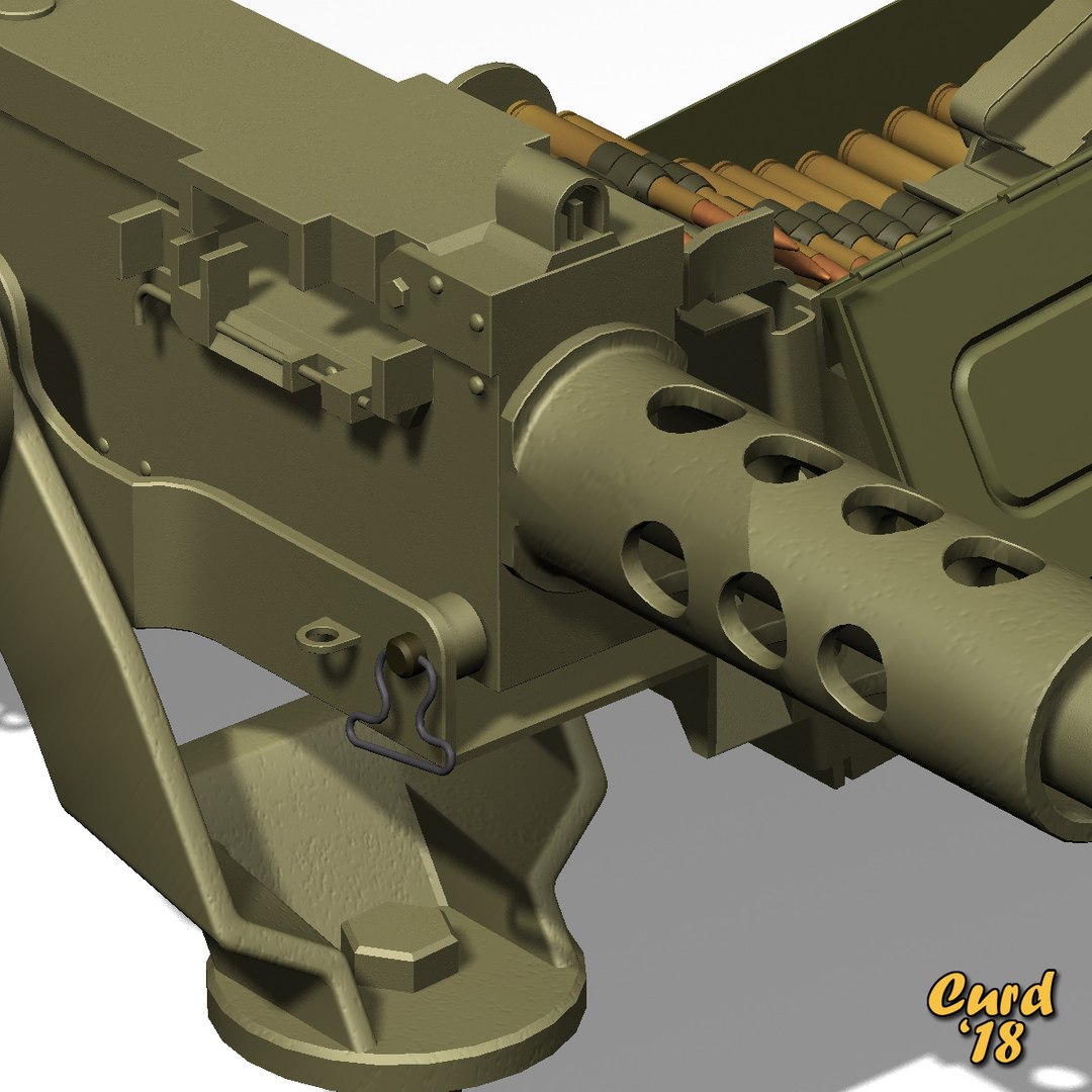 3D M2 50 Machine Gun - TurboSquid 1335251