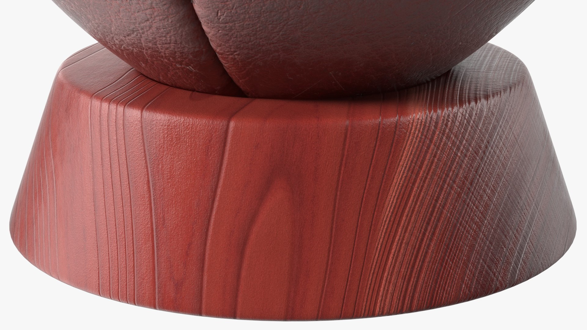 Vintage Leather Rugby Ball on Kicking Tee 3D - TurboSquid 1786811