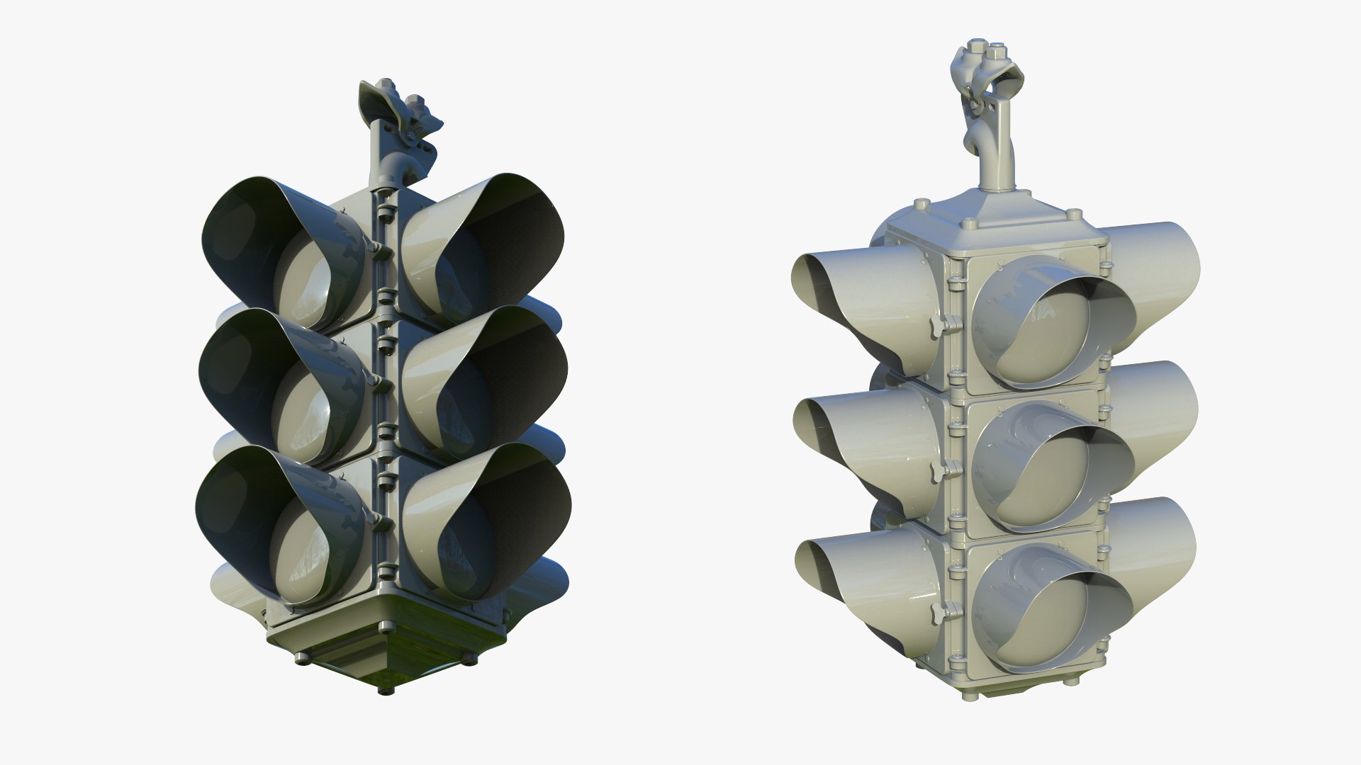 3D Yellow Traffic Lights Signals Model - TurboSquid 1945138