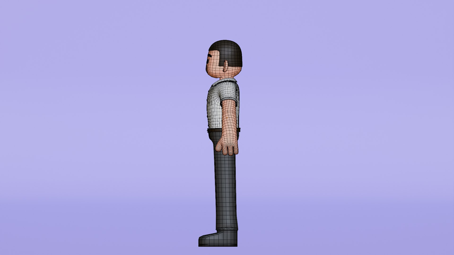 Minimal Simple Man 2 Cartoon Character 3D - TurboSquid 2158215