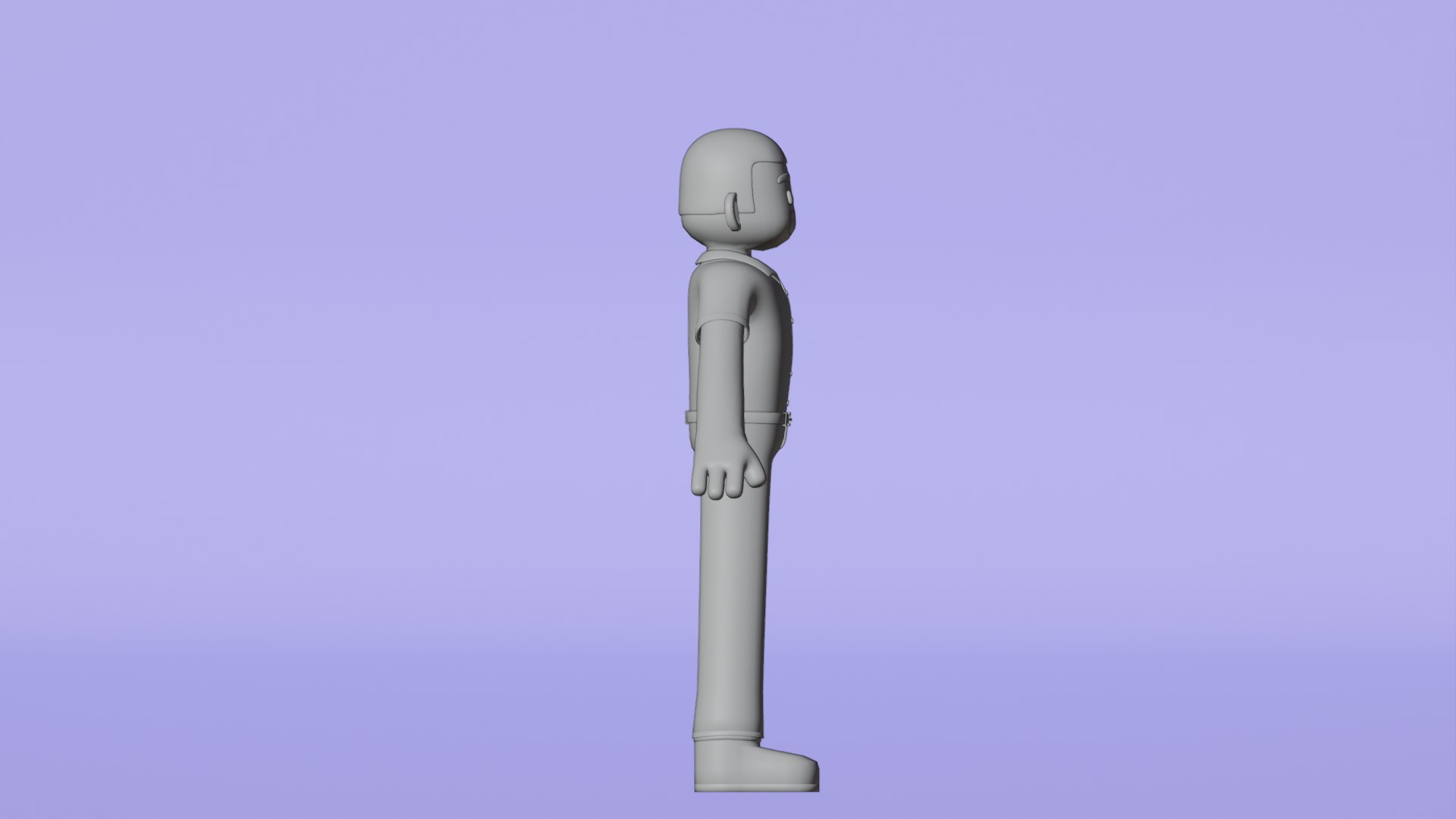 Minimal Simple Man 2 Cartoon Character 3D - TurboSquid 2158215