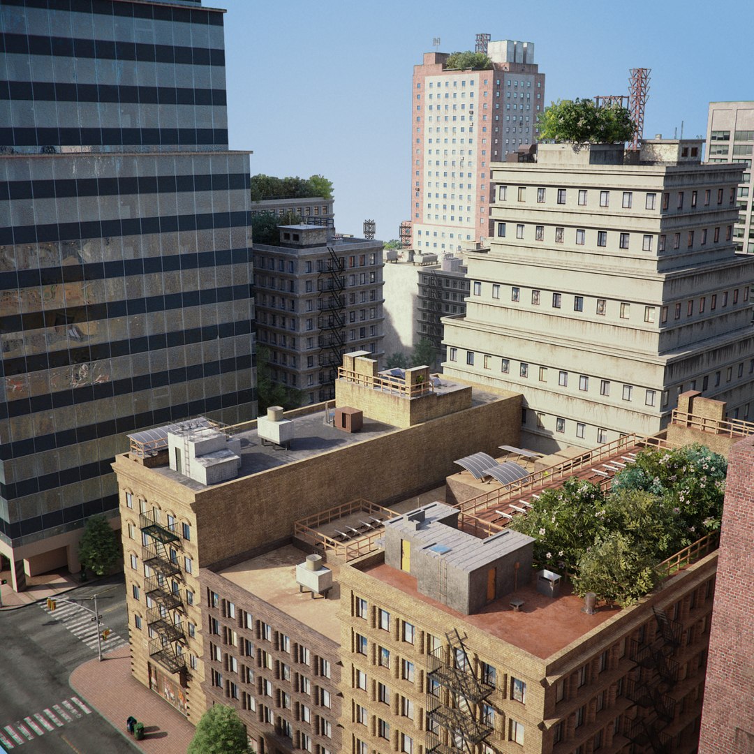 City Exterior Streets 3D Model - TurboSquid 1517404