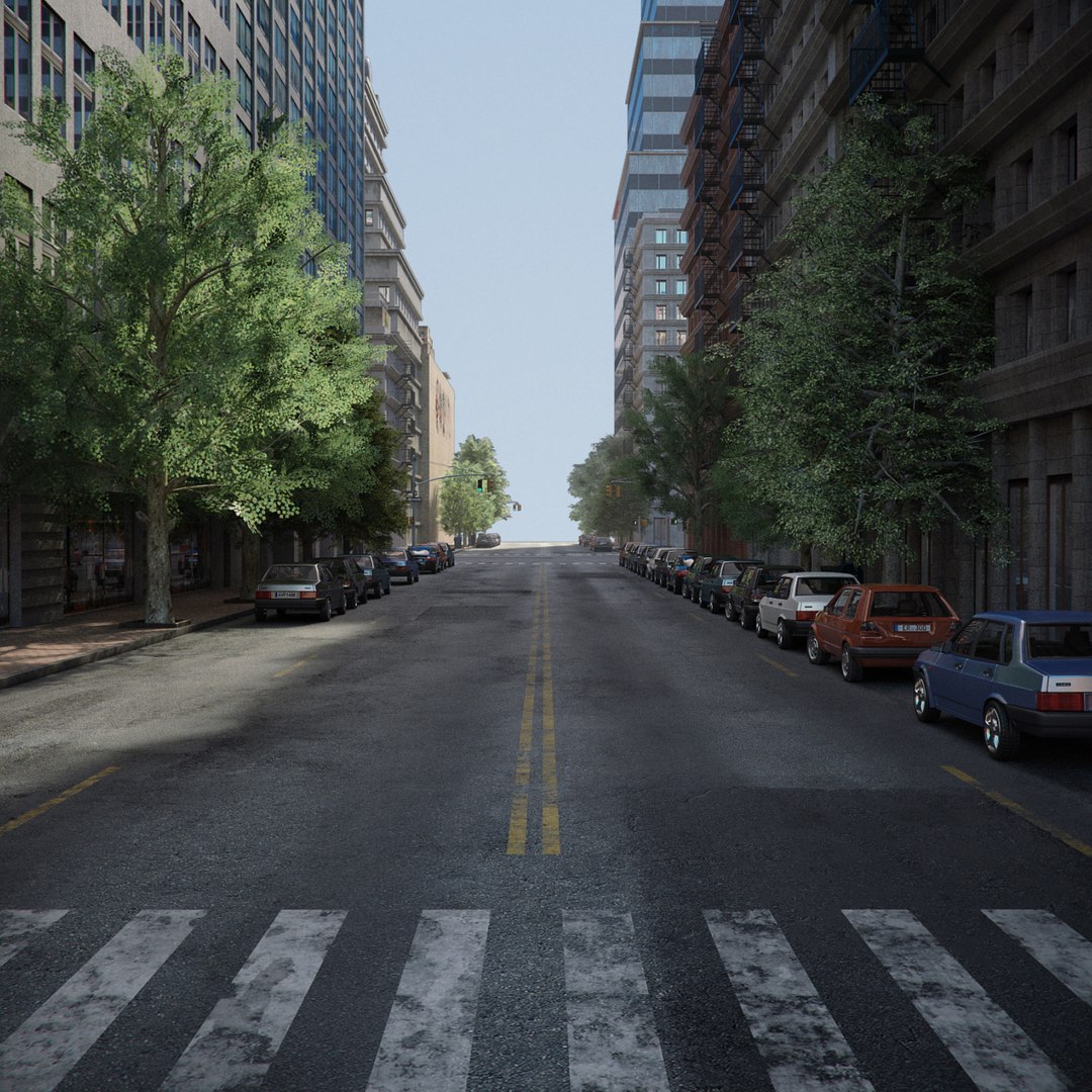 City Exterior Streets 3D Model - TurboSquid 1517404