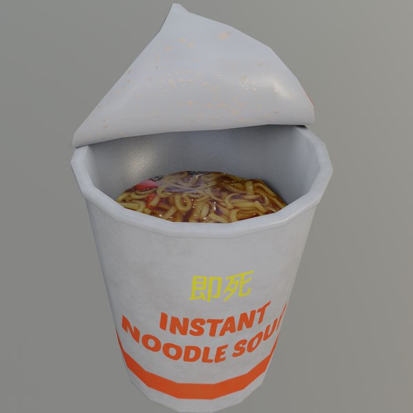 modelo 3d Sopa Instantánea Low Poly - TurboSquid 1504628