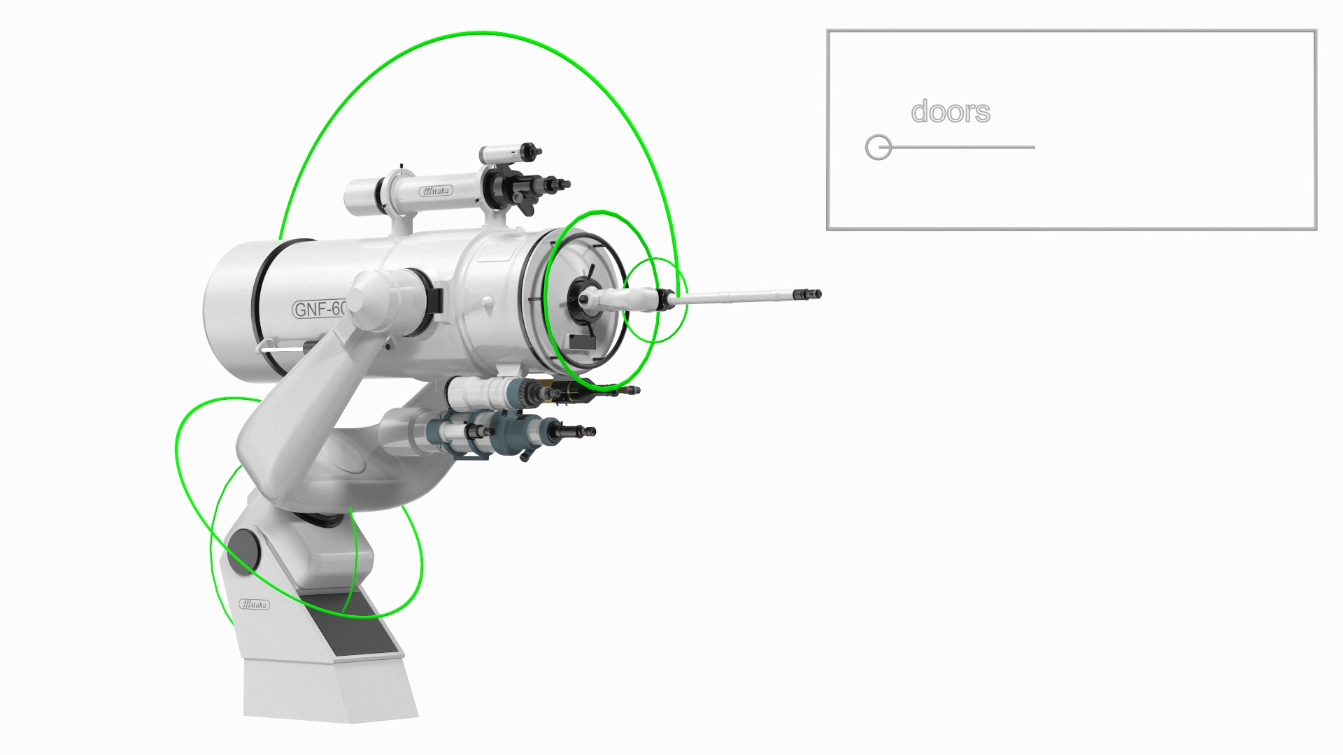 Mitaka GNF60 Observatory Telescope Rigged 3D Model - TurboSquid 2092174