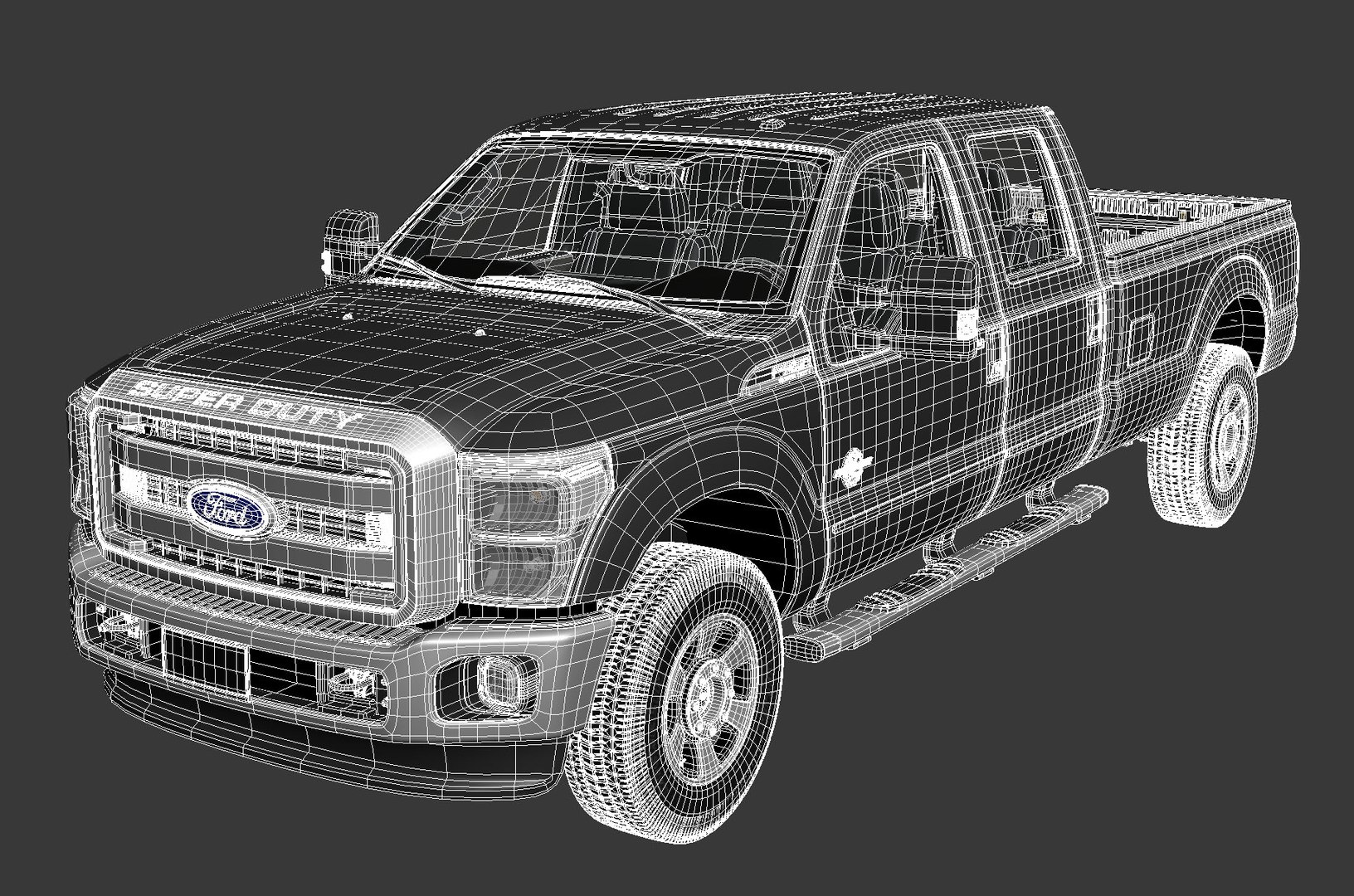 3d Model F F-350